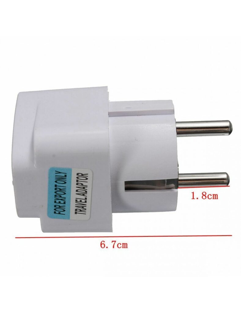 Portable UK/US/AU To EU European 2PIN Power Socket Plug Adapter Travel ...