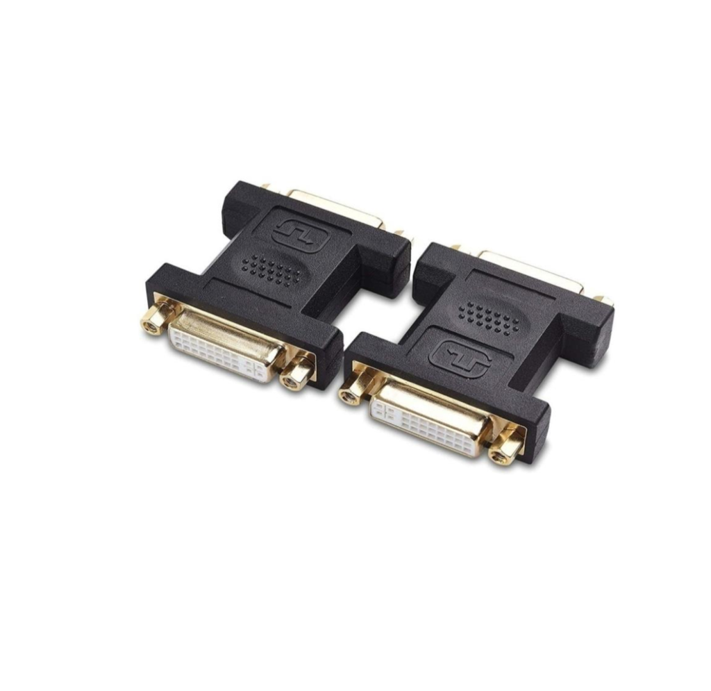 DVI Connector DVI Female To DVI Female, Extension, Black | Alasad Store